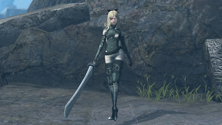 電撃 - 『ドラッグ オン ドラグーン3』DLCフォトレビュー：フリアエの服＆ニーアの服＆東京タワー編。専用武器のウェポンストーリーも公開【電撃DOD3】