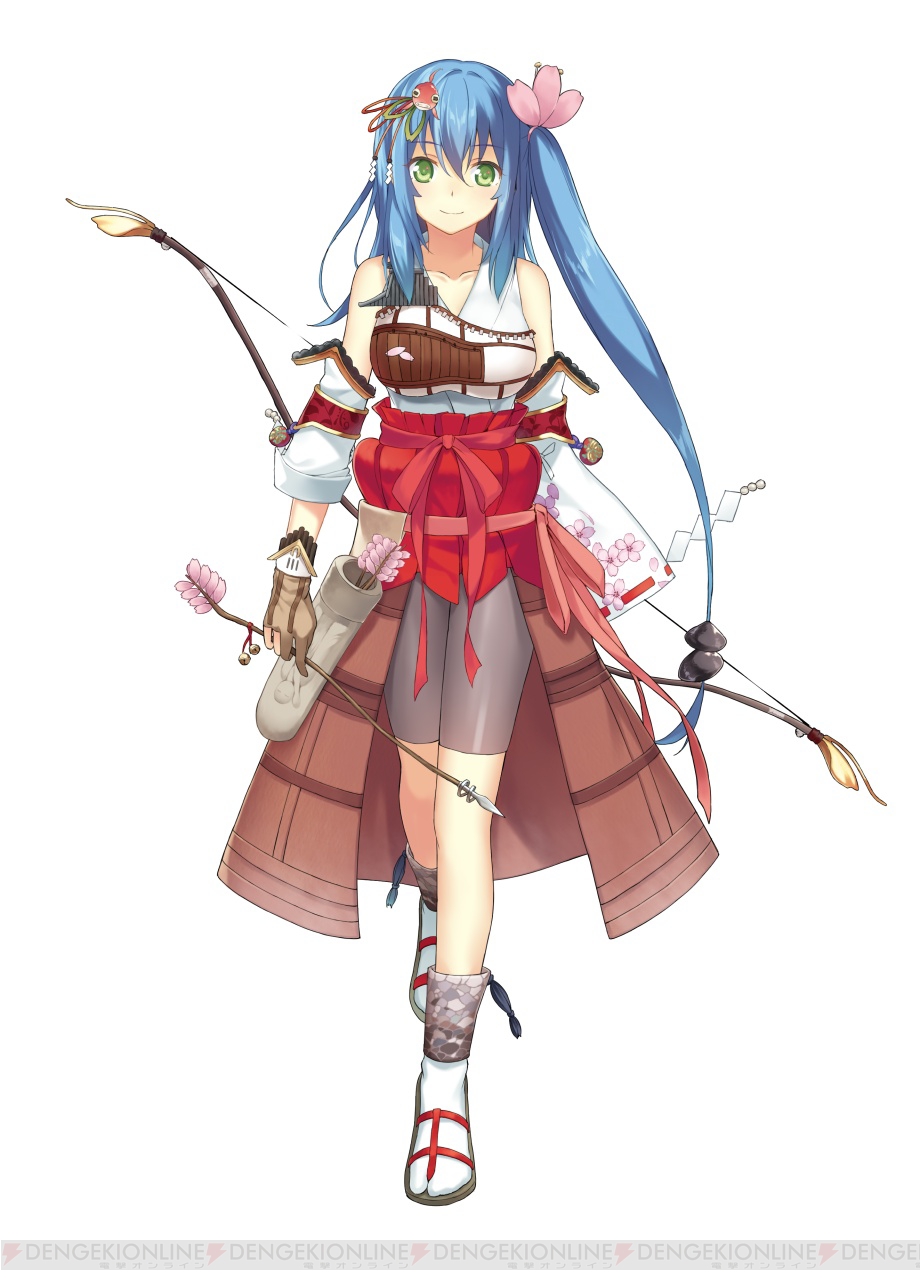 The Big ImageBoard (TBIB) - 1girl arrow (projectile) bike shorts blue hair bow (weapon ...