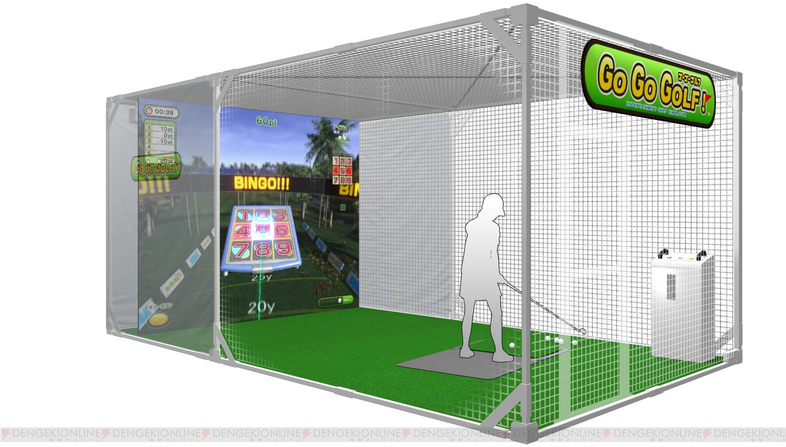 毎秒7,000回のセンサーでリアルな弾道 『GO GO GOLF！』登場 - 電撃オンライン